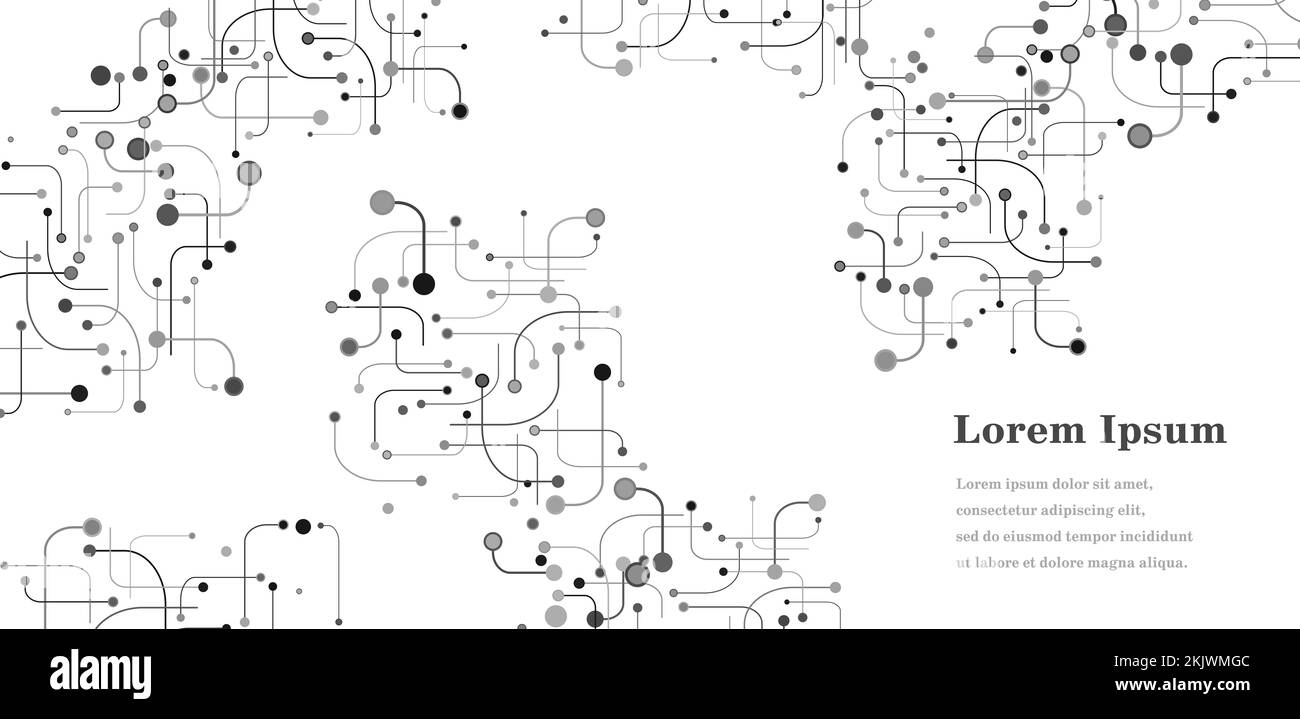 abstract black white square, network image, geometric round texture ...