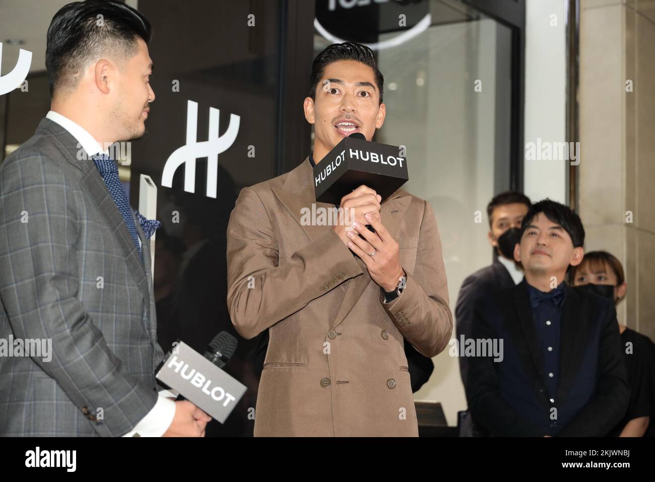 Japanese actor and dancer Akira attended a brand activity in Taiwan, 14 ...