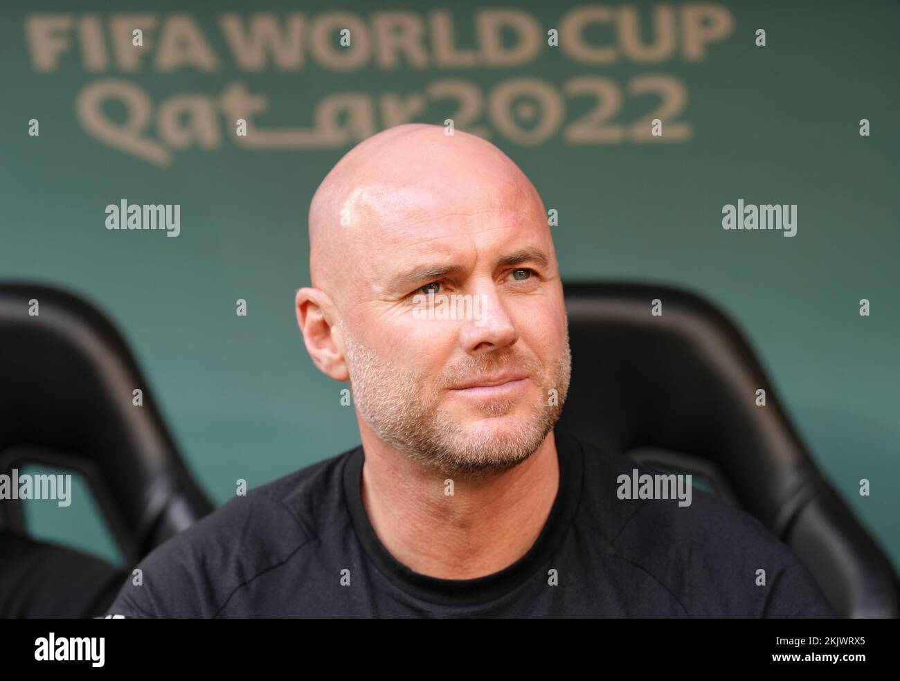Wales manager Rob Page during the FIFA World Cup Group B match at the ...