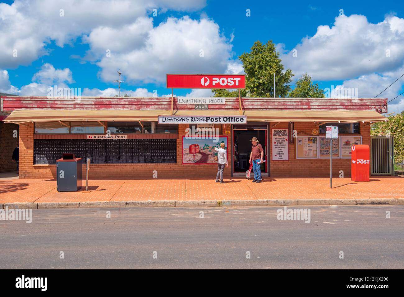 The Lightning Ridge Post Office in Morilla Street, Lightning Ridge, New ...