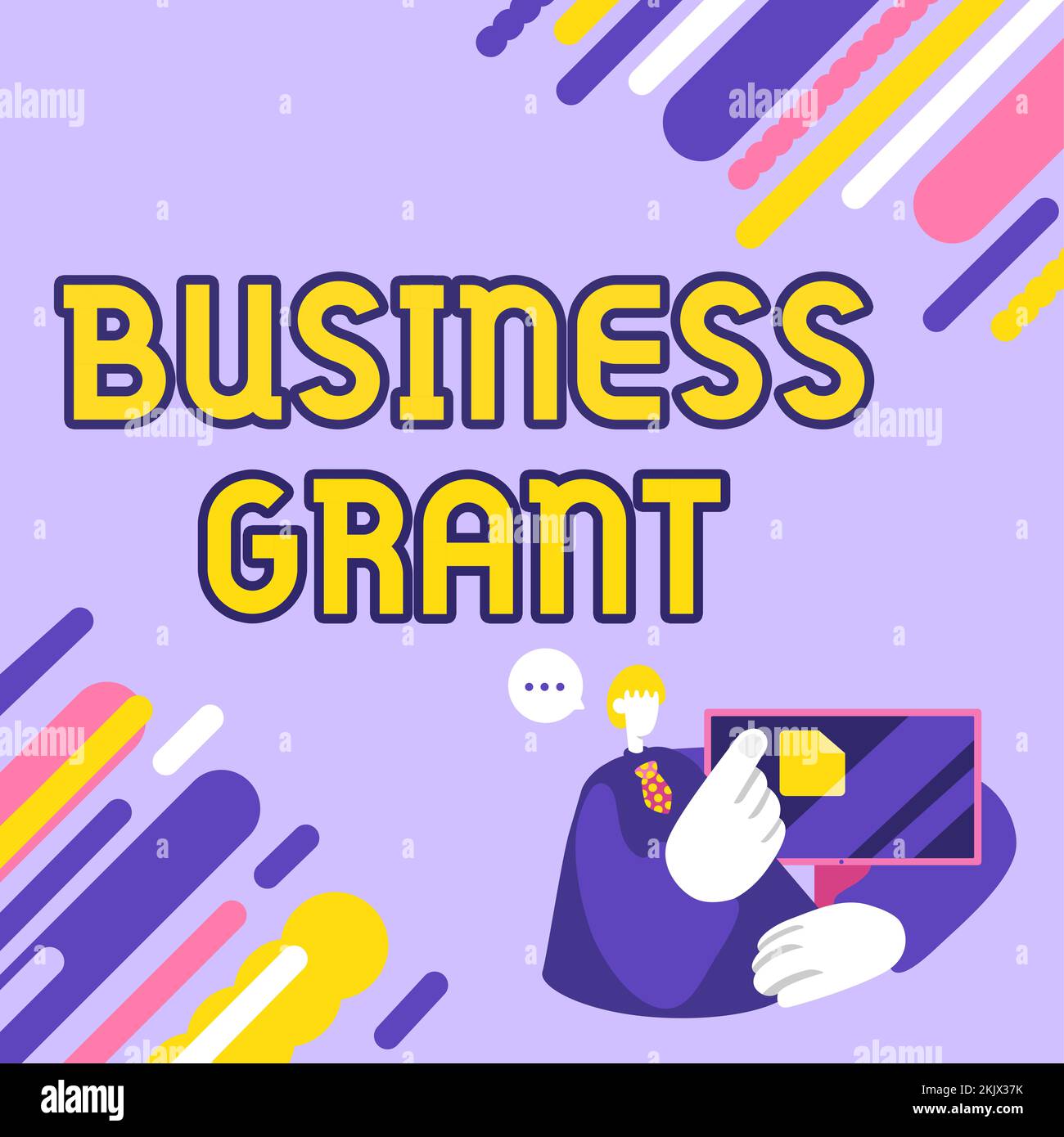 Conceptual caption Business Grant. Business overview Working strategies ...