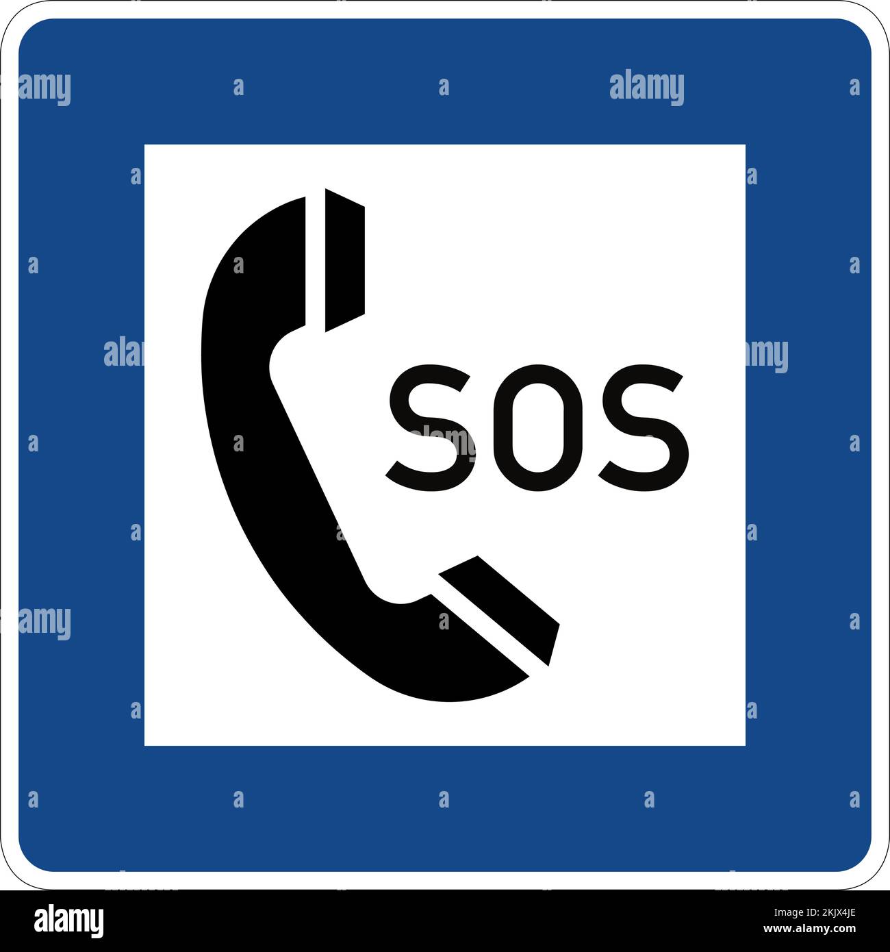 Emergency telephone sign, Service Signs, road signs germany Stock ...