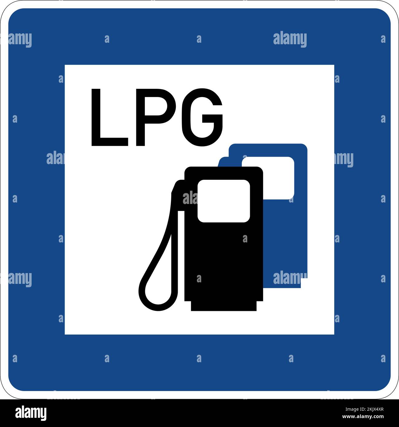 Liquefied petroleum gas station sign, Service Signs, road signs germany ...