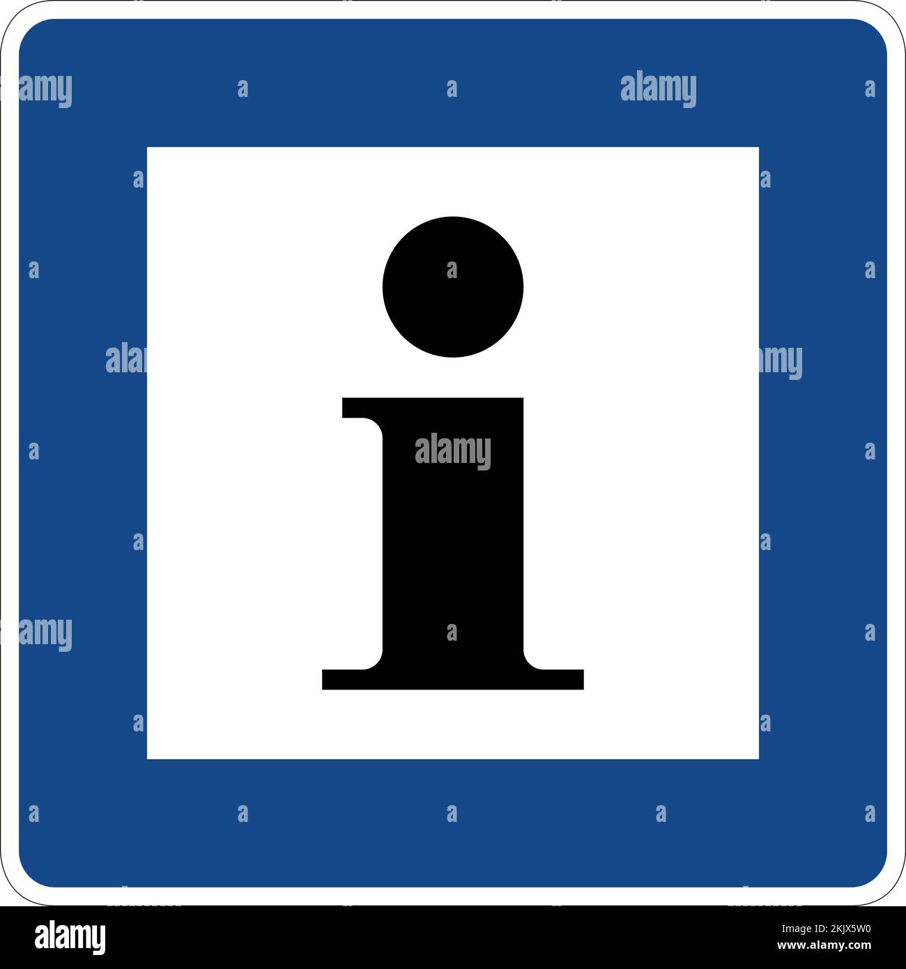 Information point sign, Service Signs, road signs germany Stock Vector ...