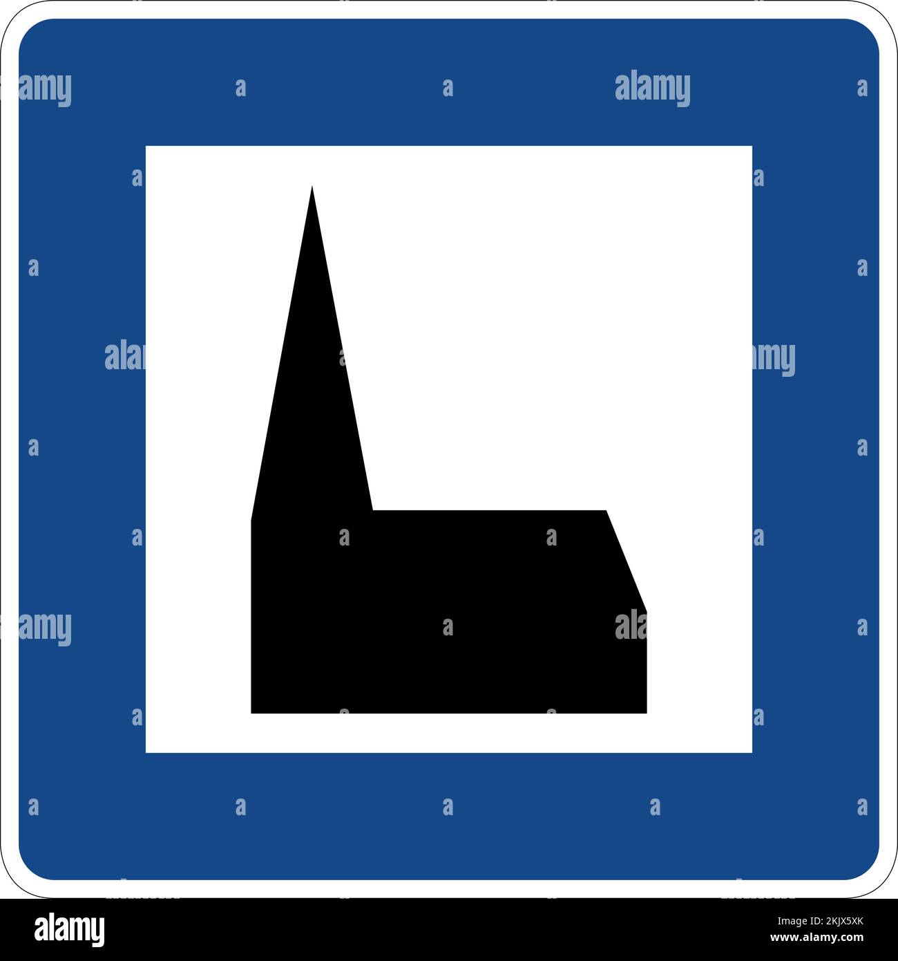 Autobahn chapel sign, Service Signs, road signs germany Stock Vector ...