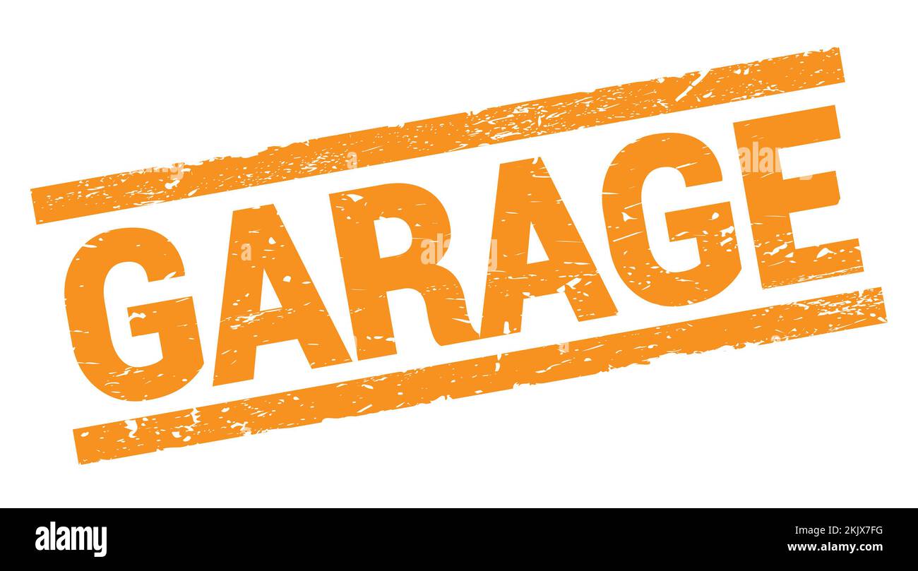 Text garage on sign Cut Out Stock Images & Pictures - Alamy