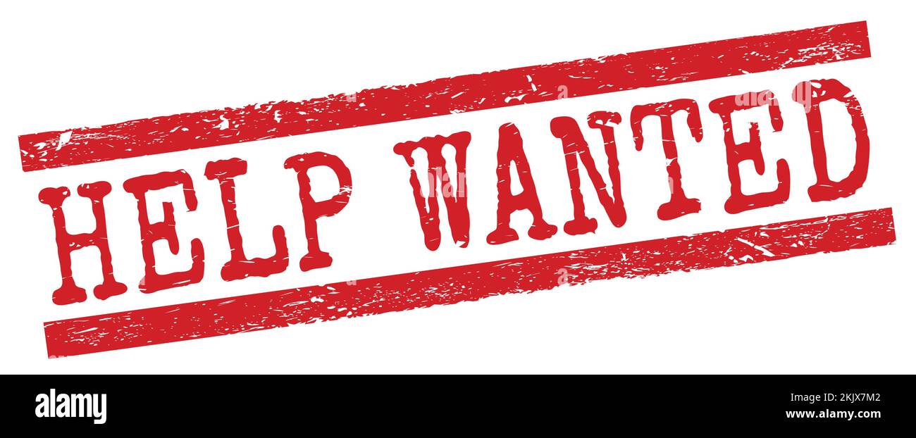 Help wanted seal hi-res stock photography and images - Alamy