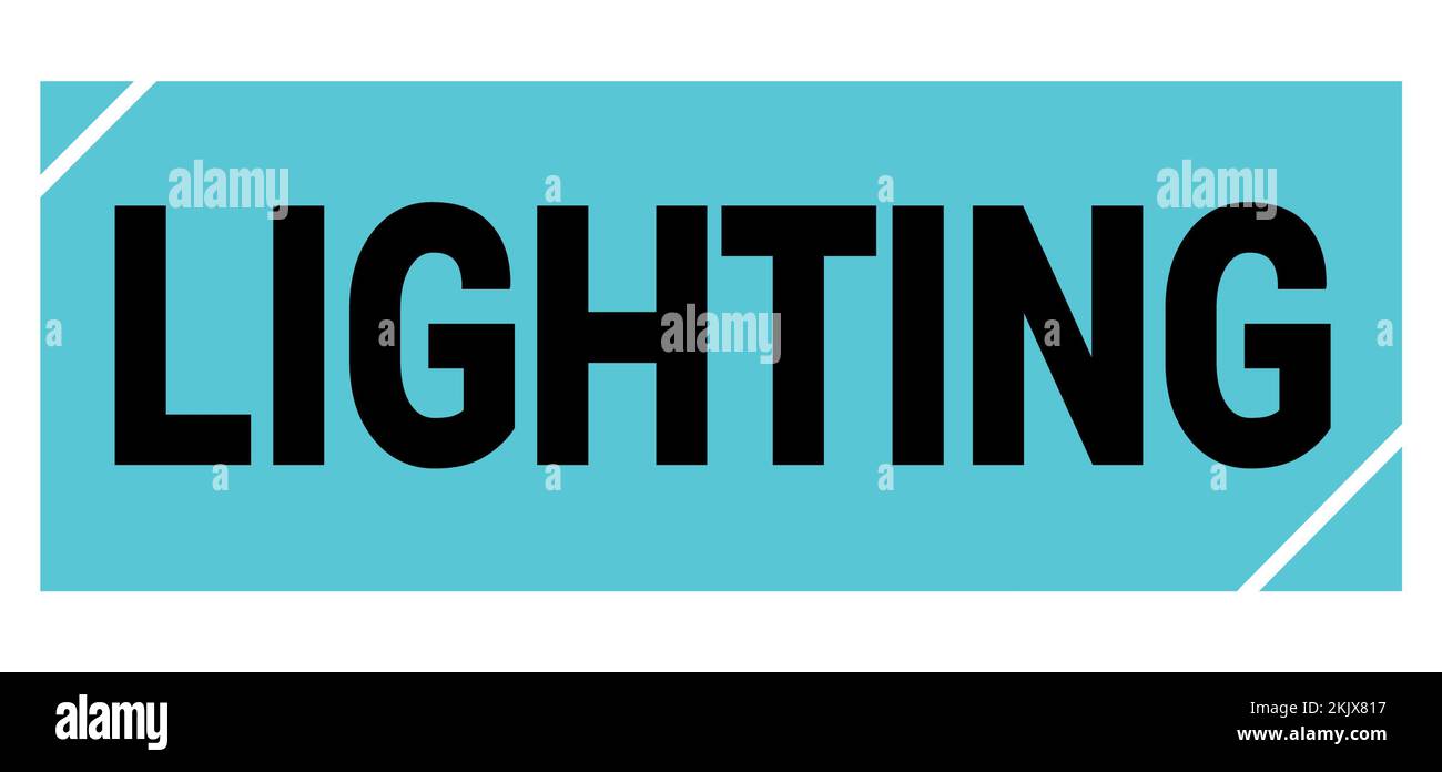LIGHTING text written on blue-black grungy stamp sign Stock Photo - Alamy