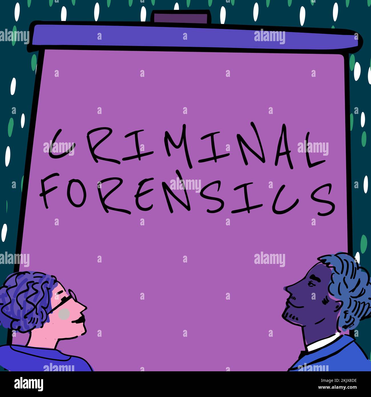 Sign displaying Criminal Forensics. Business showcase Federal Offense ...