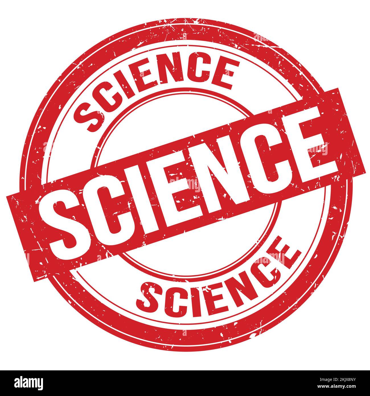 SCIENCE text written on red round grungy stamp sign Stock Photo - Alamy