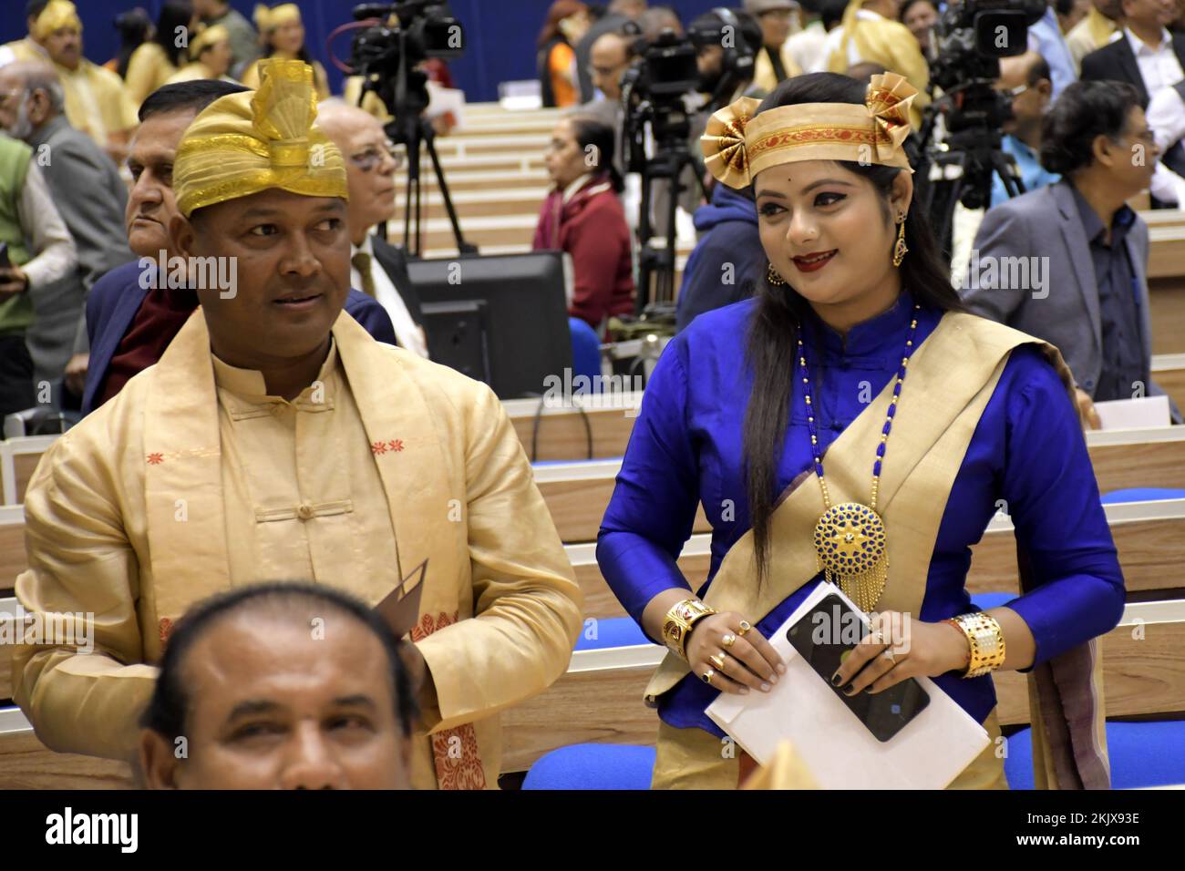 New Delhi, New Delhi, India. 25th Nov, 2022. Assam couple in ...