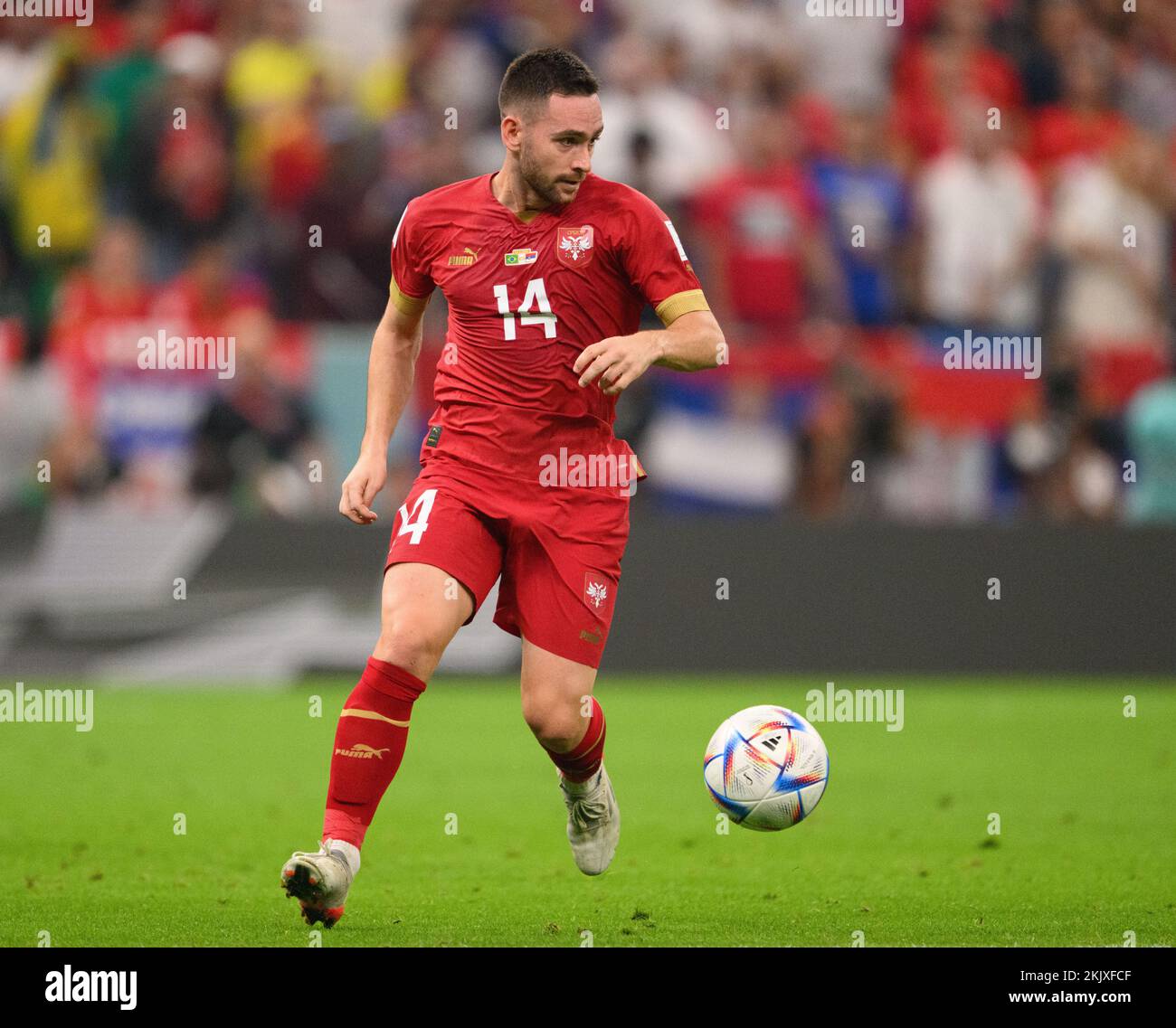 24 November 2022, Qatar, Lusail: Soccer: World Cup, Brazil - Serbia ...