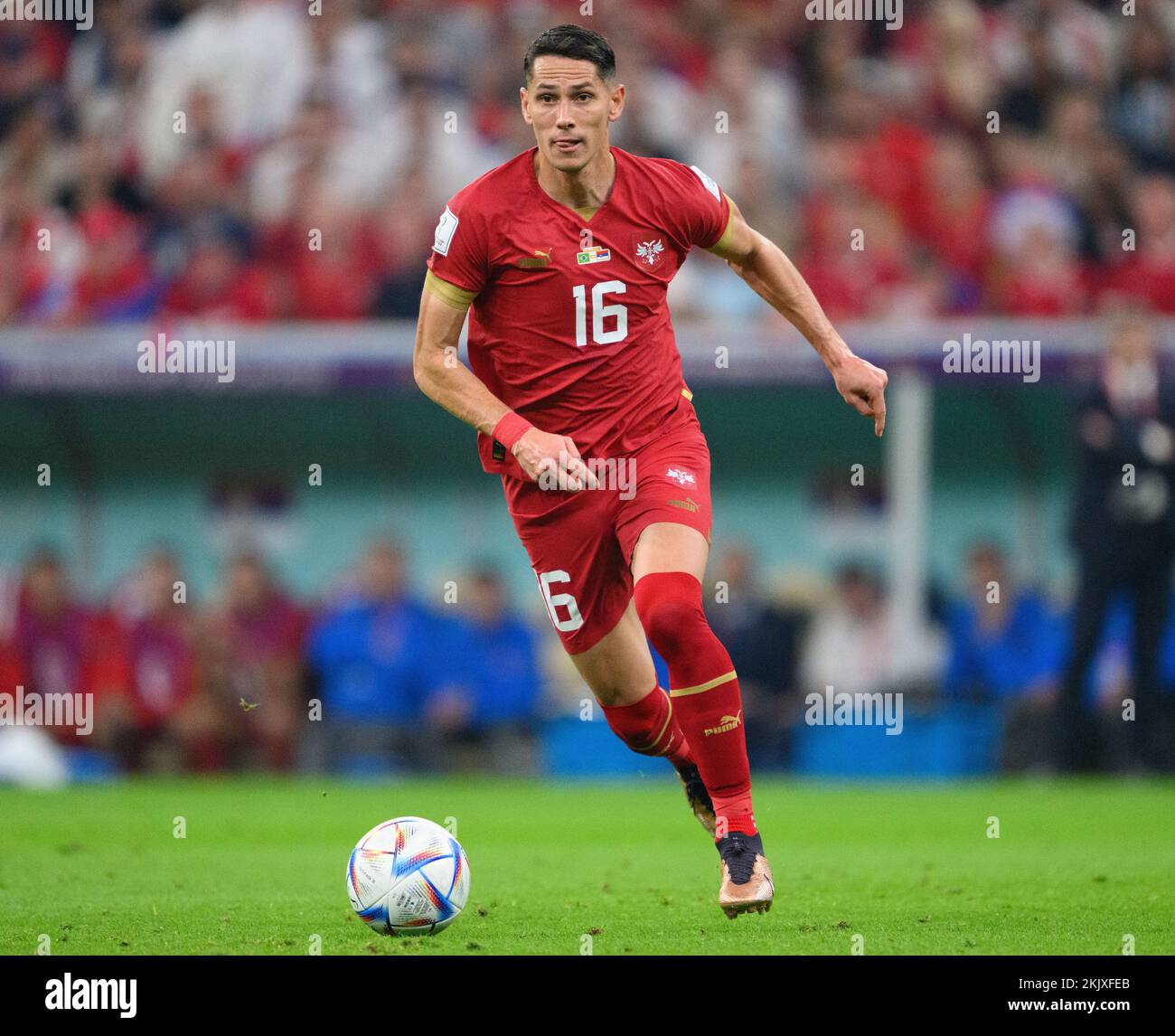 24 November 2022, Qatar, Lusail: Soccer: World Cup, Brazil - Serbia ...