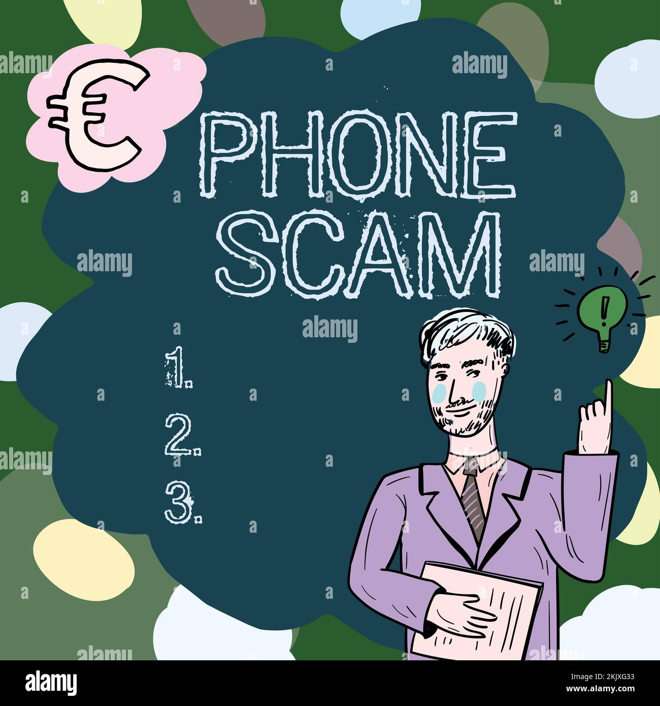 Writing displaying text Phone Scam. Word Written on getting unwanted calls to promote products ...