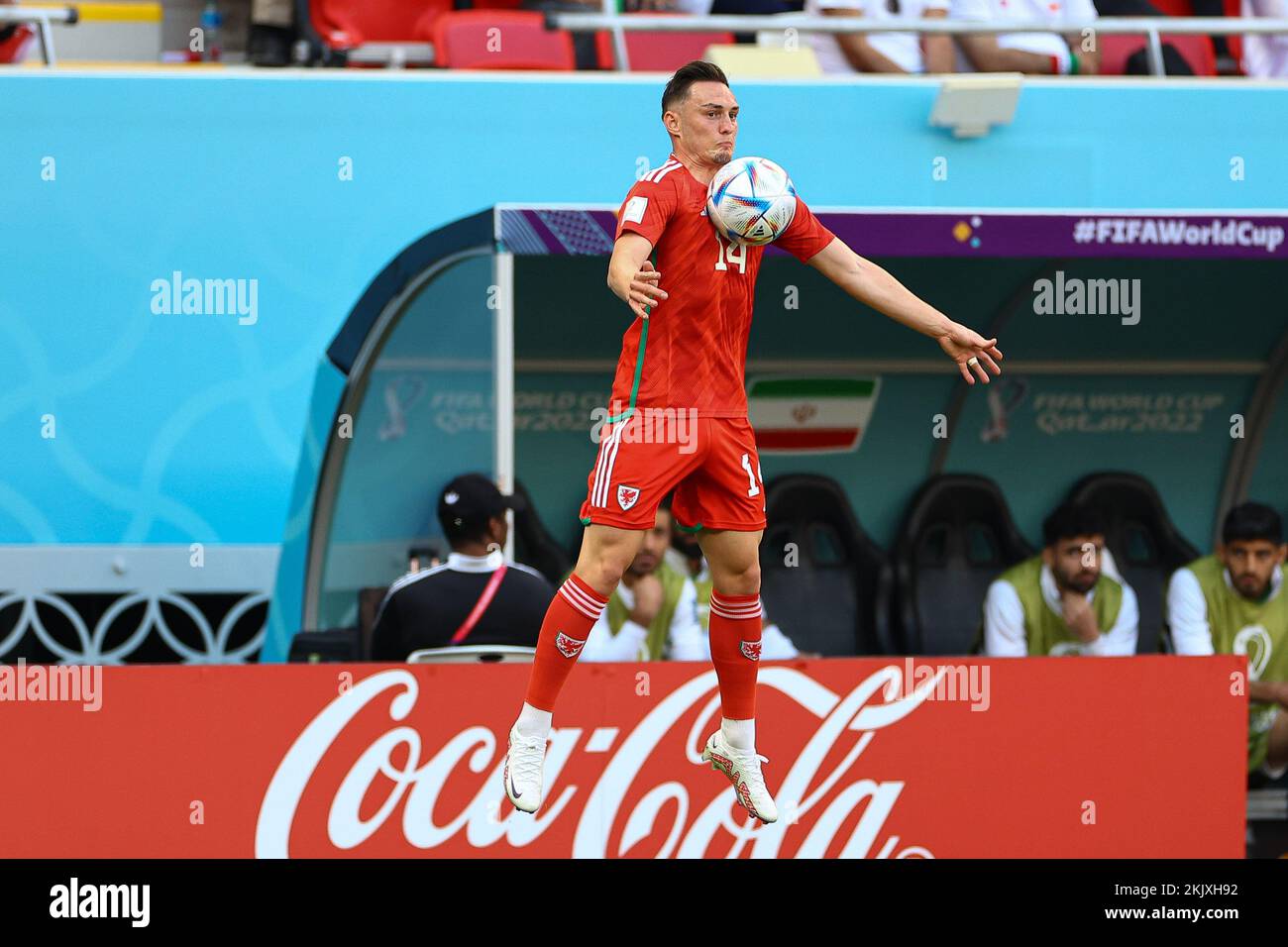 Connor Roberts during the FIFA World Cup Qatar 2022 Group B match ...
