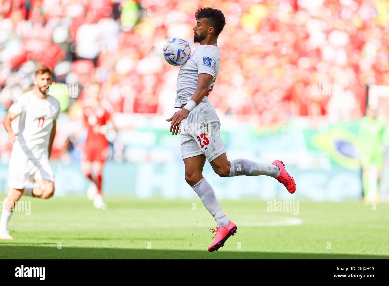 Ramin Rezaeian during the FIFA World Cup Qatar 2022 Group B match ...