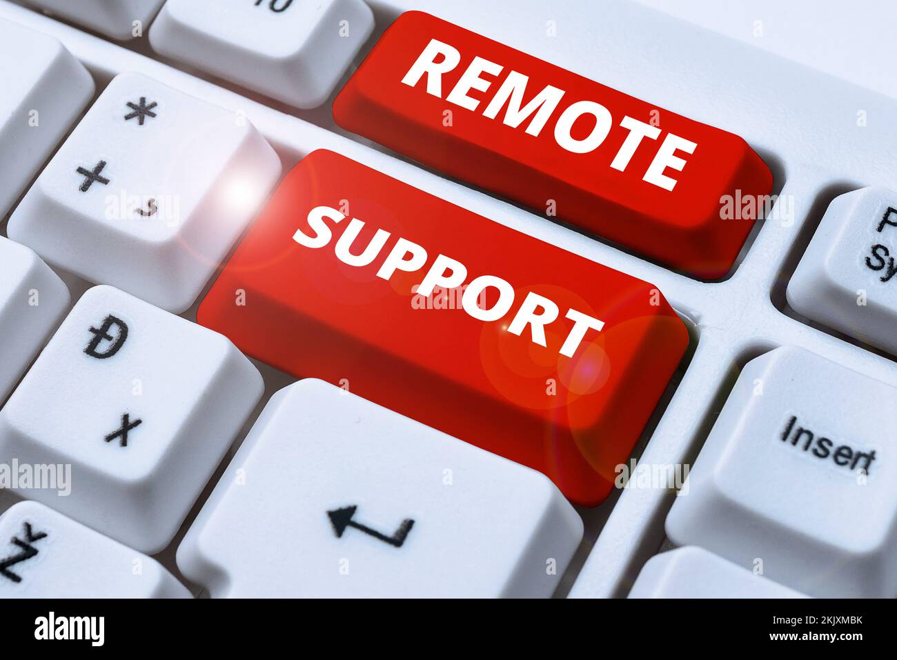 Conceptual caption Remote Support. Business approach help end-users to ...