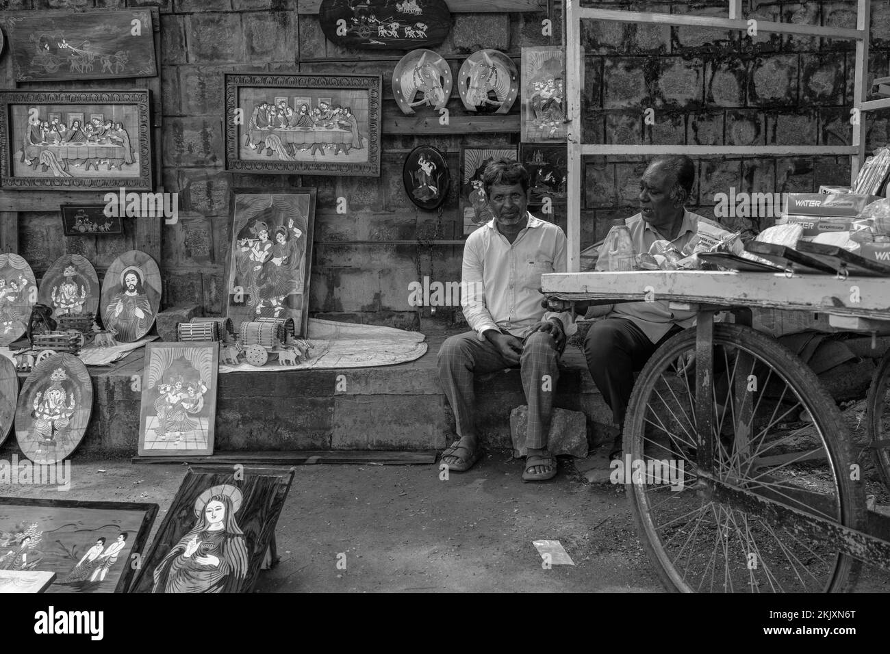 Indian street life style at Mysore city 17 September 2022 Stock Photo ...