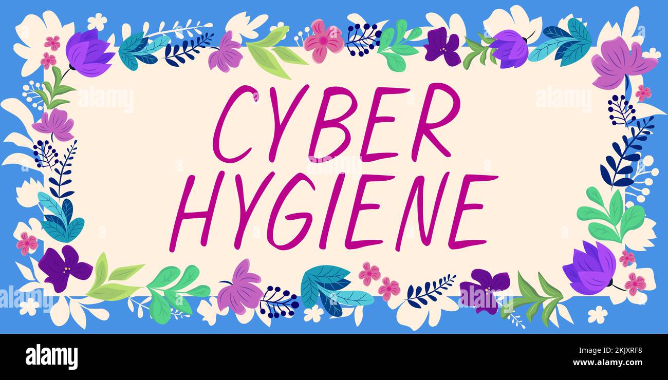 Conceptual caption Cyber Hygiene. Concept meaning steps that computer ... Conceptual caption Cyber Hygiene. Concept meaning steps that computer ...