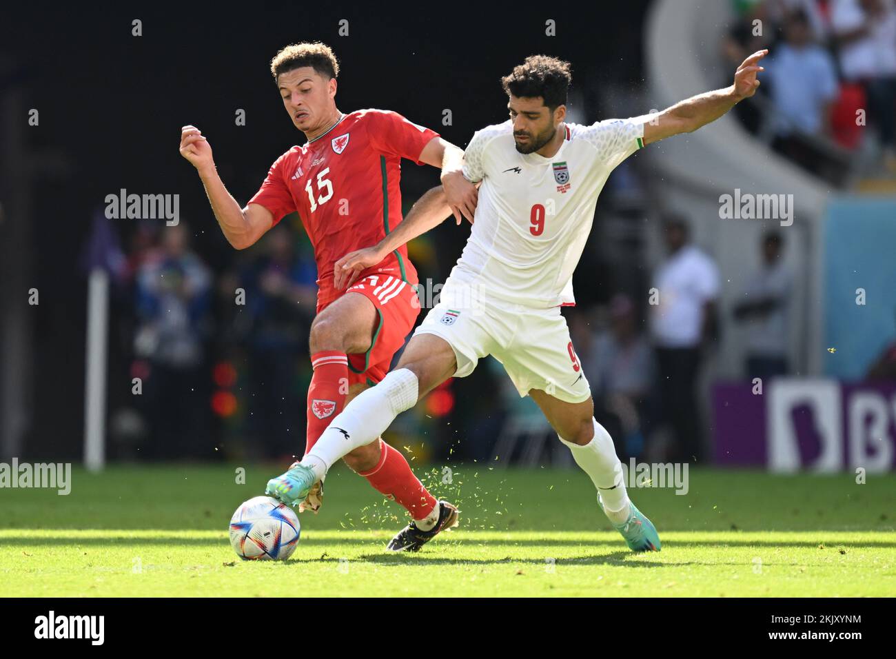 Al Rajjan, Qatar. 25th Nov, 2022. Soccer, Qatar 2022 World Cup, Wales ...