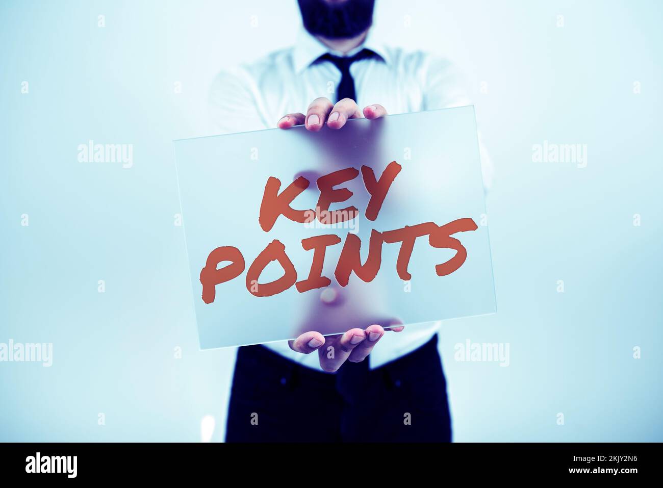 Conceptual display Key Points. Business showcase most important piece ...