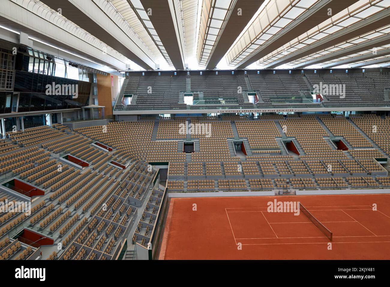Main court of Philippe Chatrier at Roland Garros tennis complex in ...