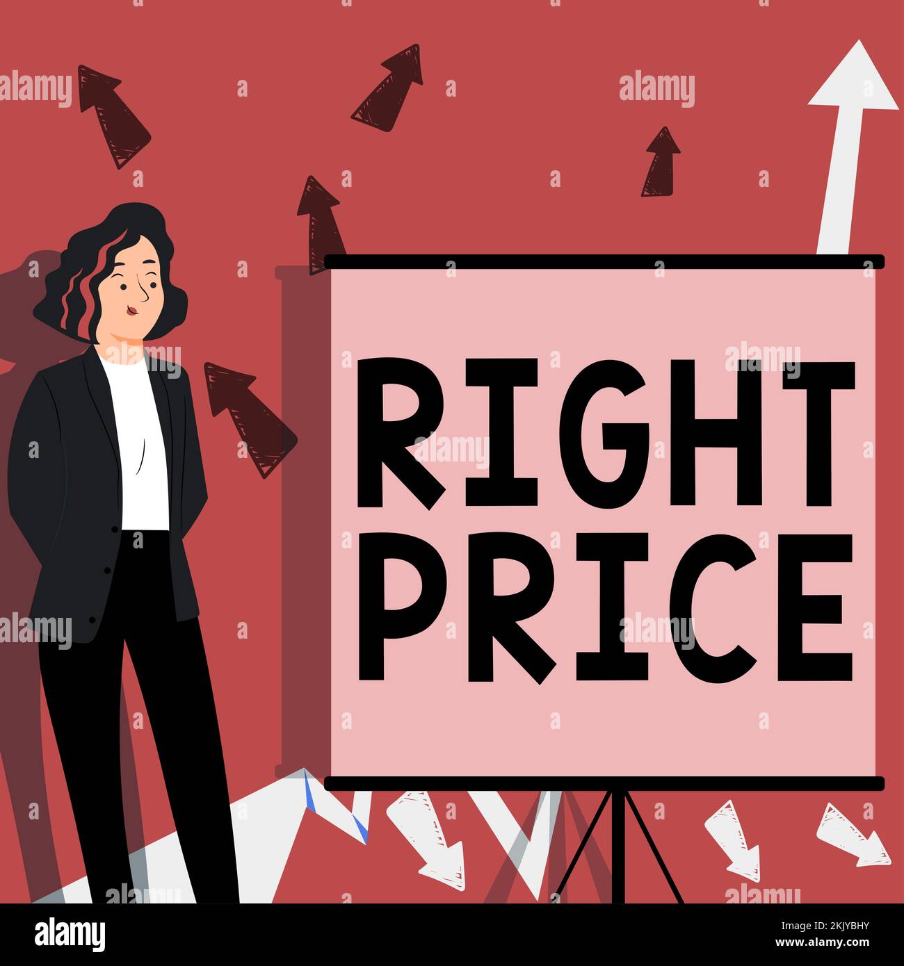 Conceptual caption Right Price. Concept meaning the amount of money ...