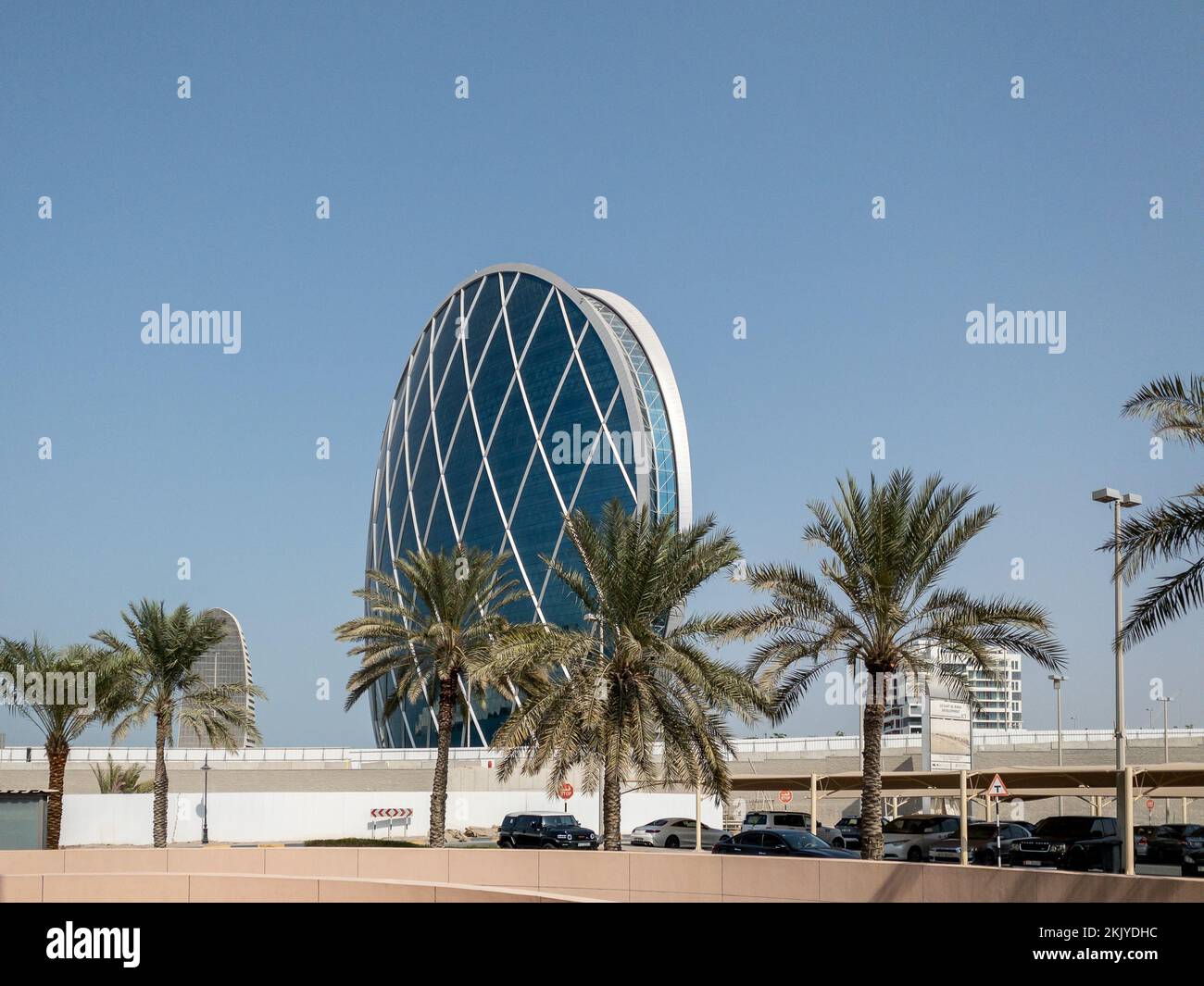 Aldar Head Quarters Building in Abu Dhabi the shape of a disk with a ...