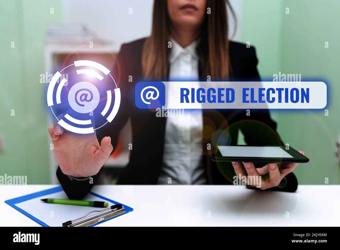 Text showing inspiration Rigged Election. Internet Concept Manage ...