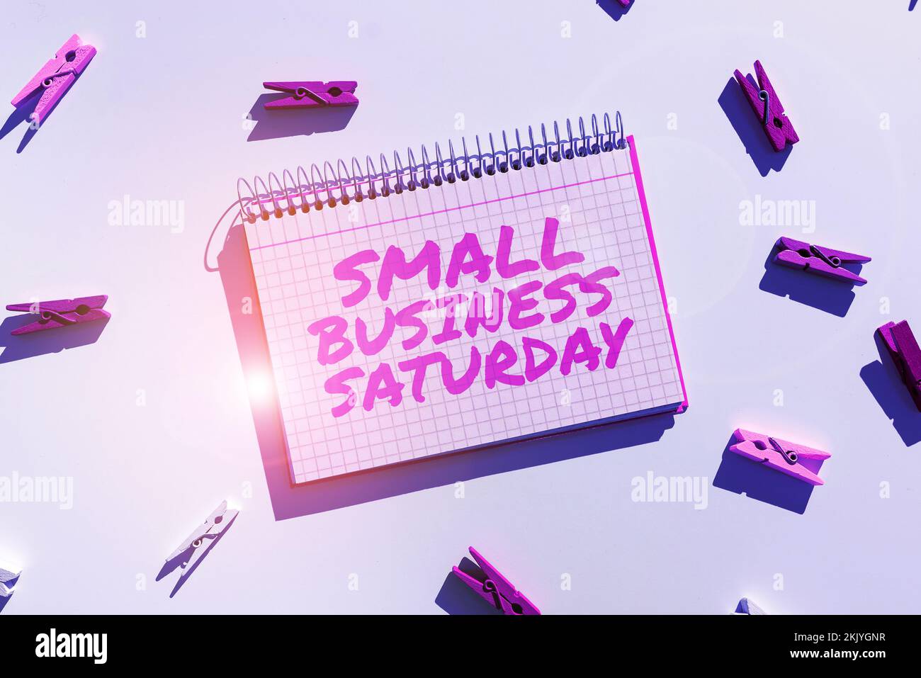 Conceptual caption Small Business Saturday. Business approach American ...