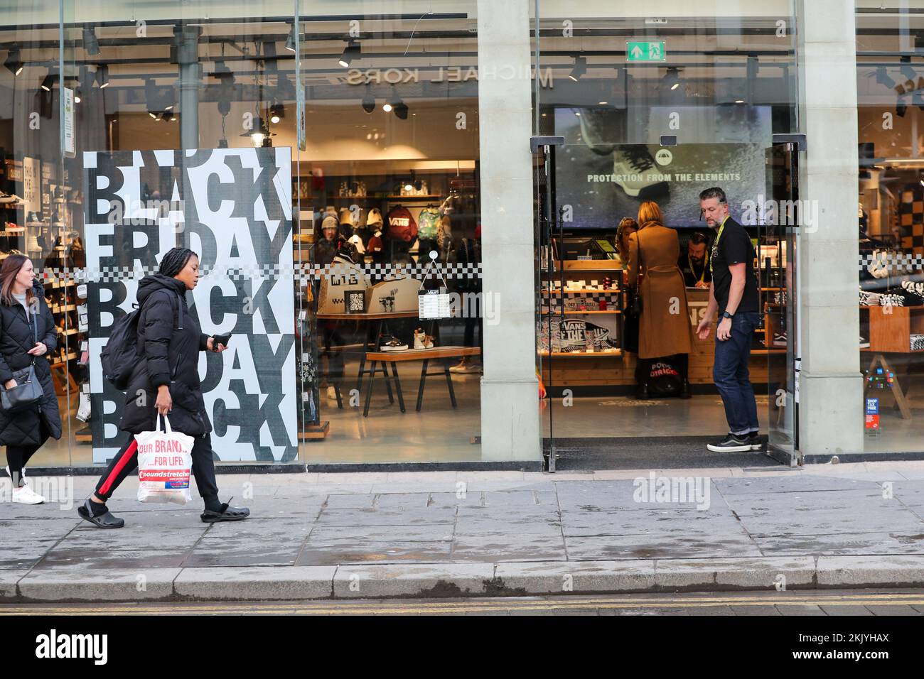Vans staff member in the doorway after opening at Newcastle City Centre ...