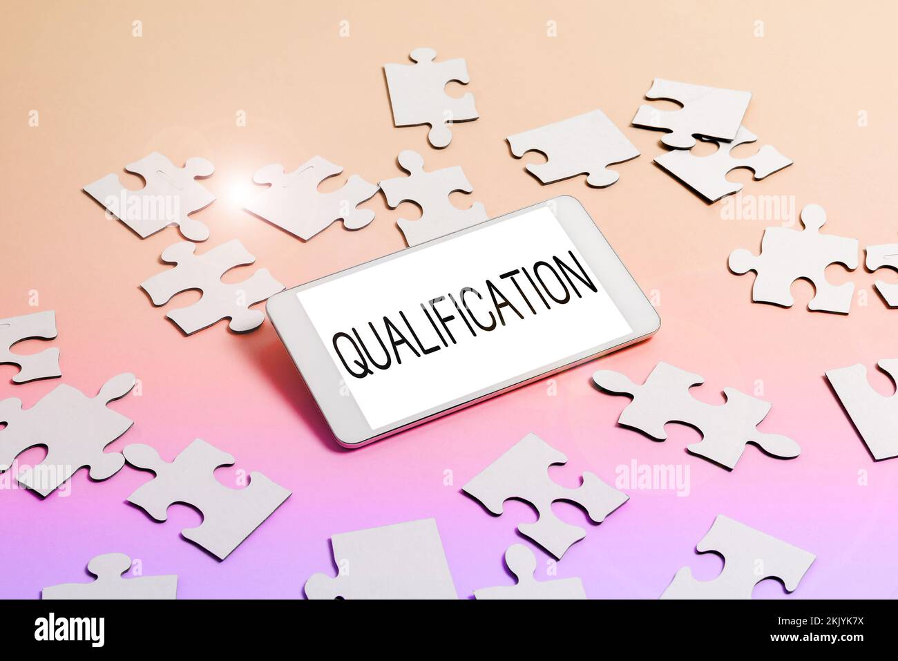 Conceptual caption Qualification. Conceptual photo Officially ...