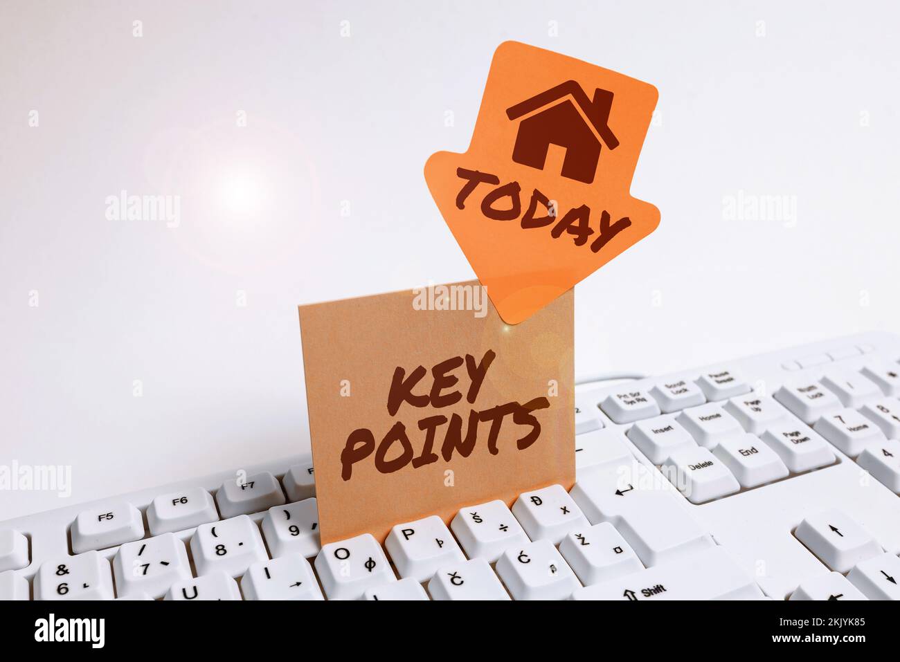 Conceptual caption Key Points. Business concept most important piece of ...