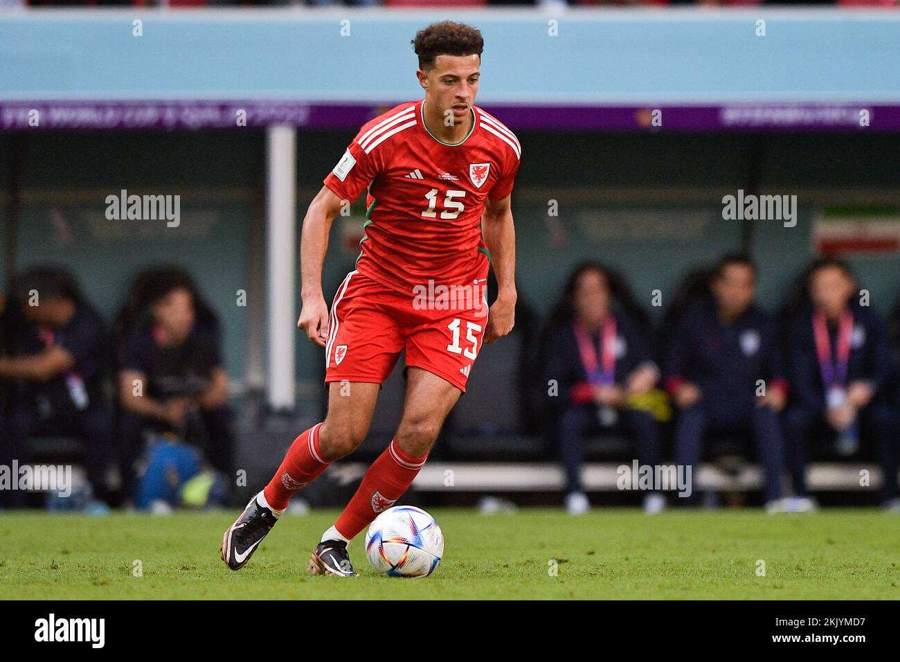 Doha, Qatar. 25th Nov, 2022. DOHA, QATAR - NOVEMBER 25: Ethan Ampadu of ...