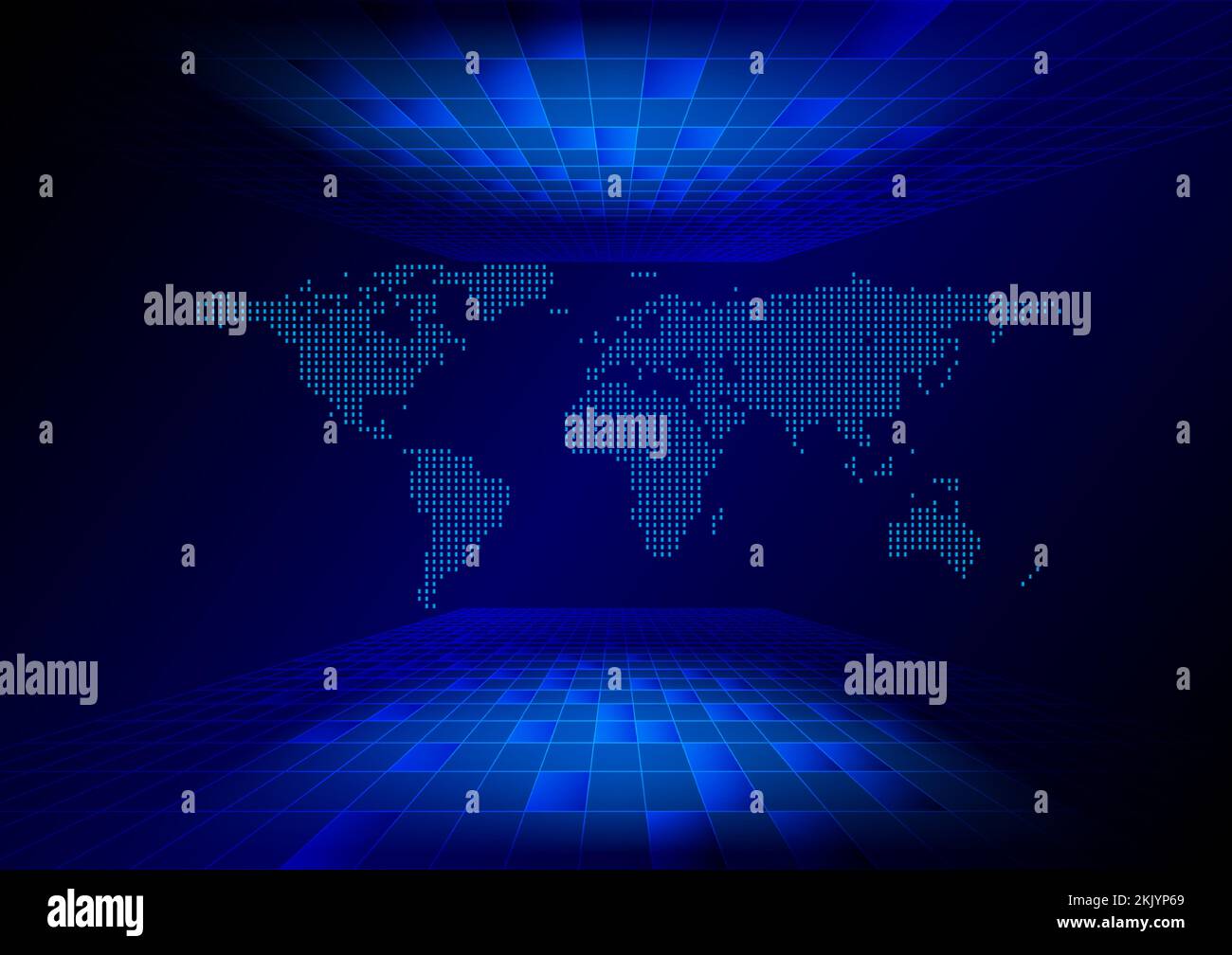 background futuristic technology blue color tone vector illustration ...