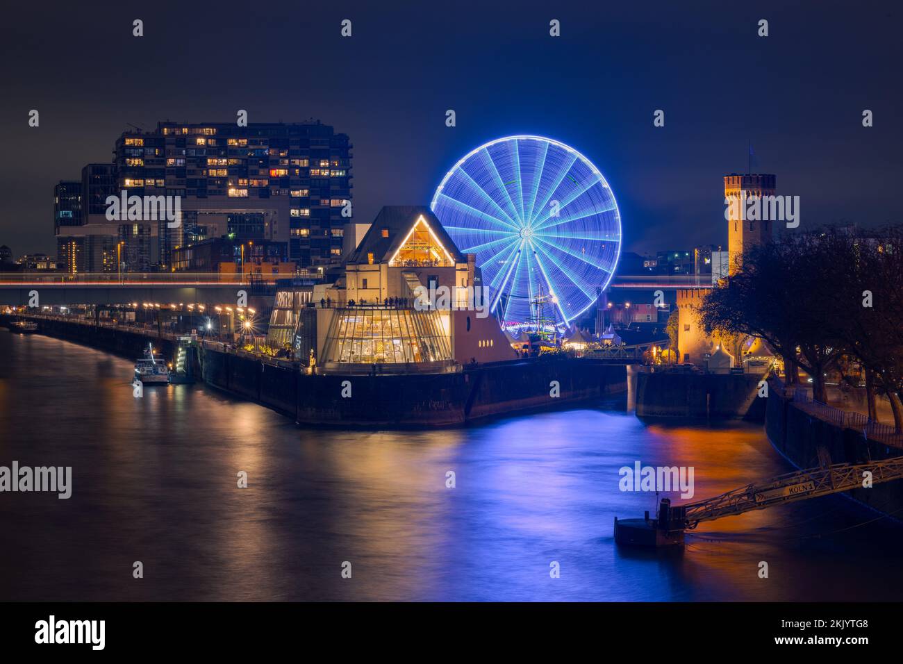 Schokoladenmuseum (Chocolate museum), ferris wheel, Malakoffturm ...