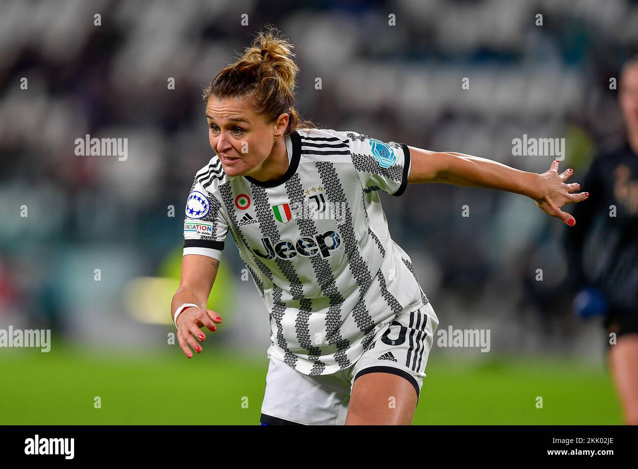 Turin, Italy. 24th Nov, 2022. Cristiana Girelli (10) of Juventus seen ...