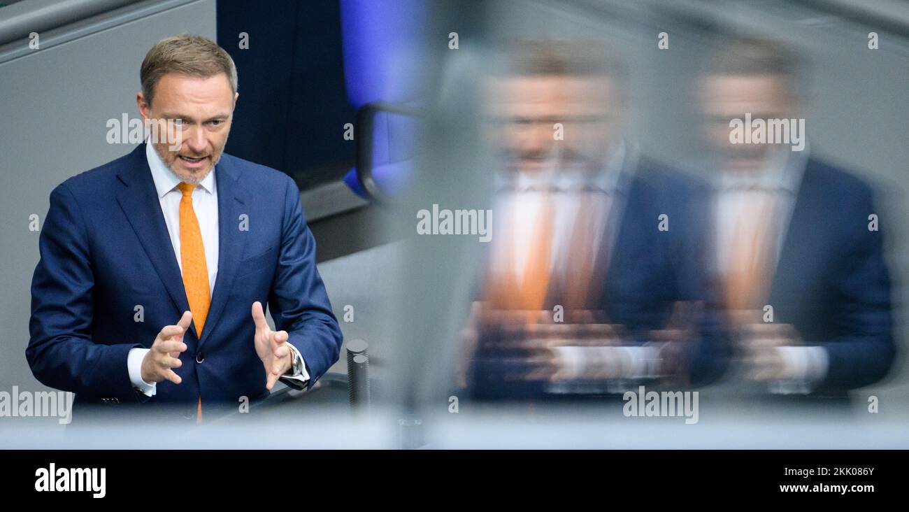 Berlin, Germany. 25th Nov, 2022. Christian Lindner (FDP), Federal ...