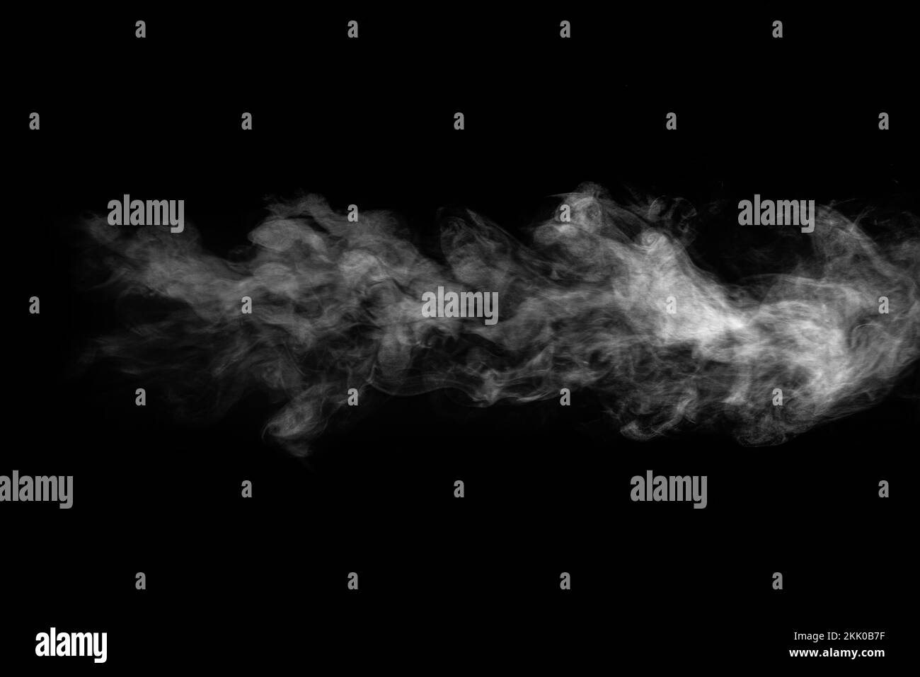 White steam on an black background Stock Photo - Alamy