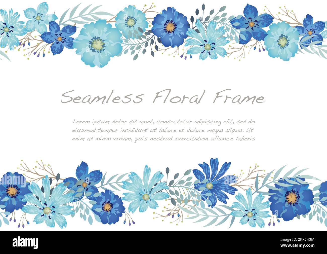 Horizontal background frame watercolor hi-res stock photography and ...