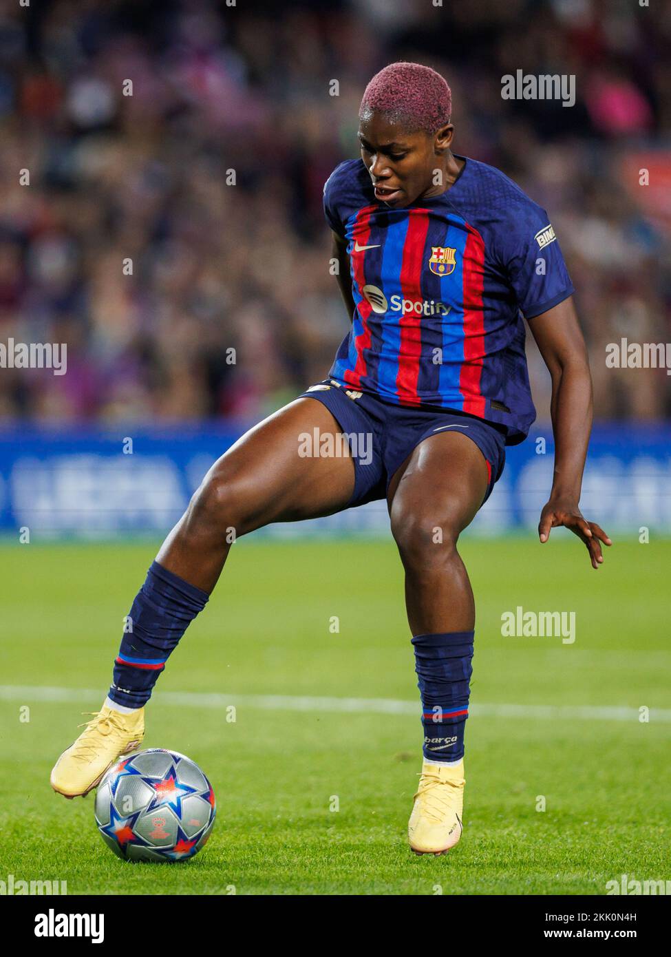 Barcelona, Spain. 24th Nov, 2022. Oshoala of FC Barcelona during the ...