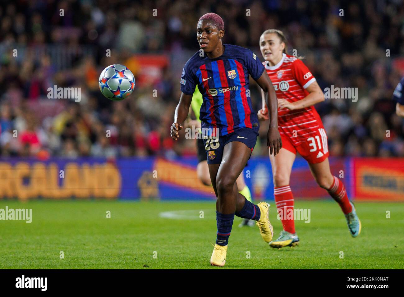Barcelona, Spain. 24th Nov, 2022. Oshoala of FC Barcelona during the ...
