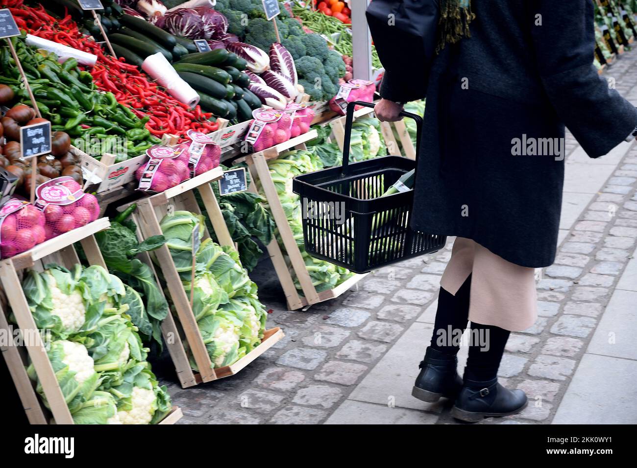Copenhagen/Denmark/25 November 2022/High inflations and high food price ...