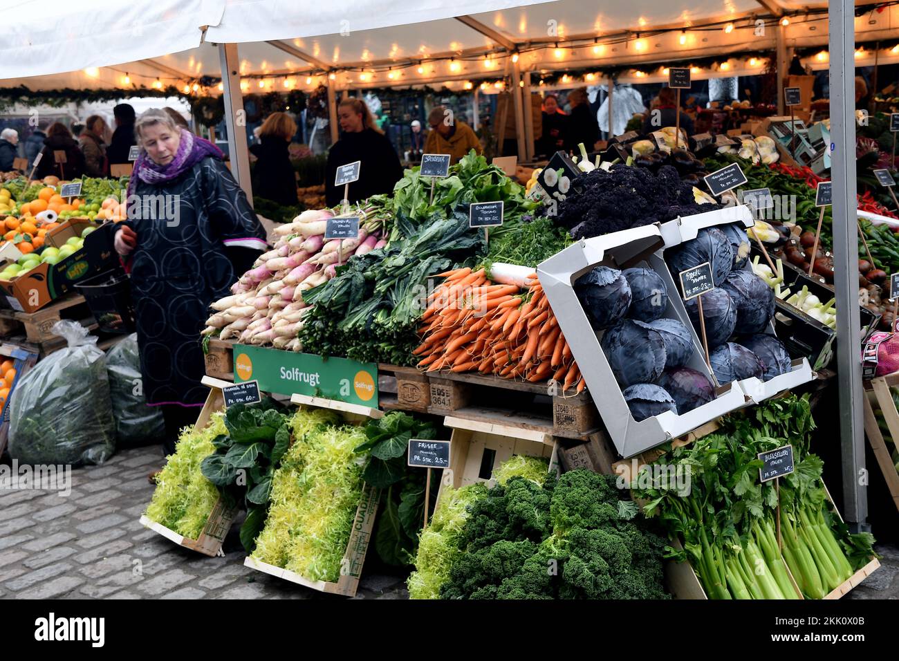 Copenhagen/Denmark/25 November 2022/High inflations and high food price ...