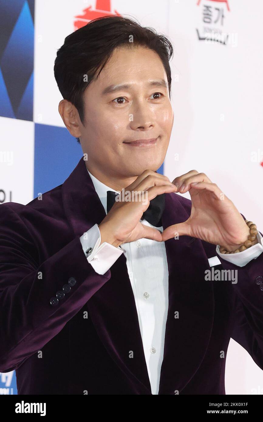 25th Nov, 2022. Blue Dragon Awards Actor Lee Byung-hun poses for a ...