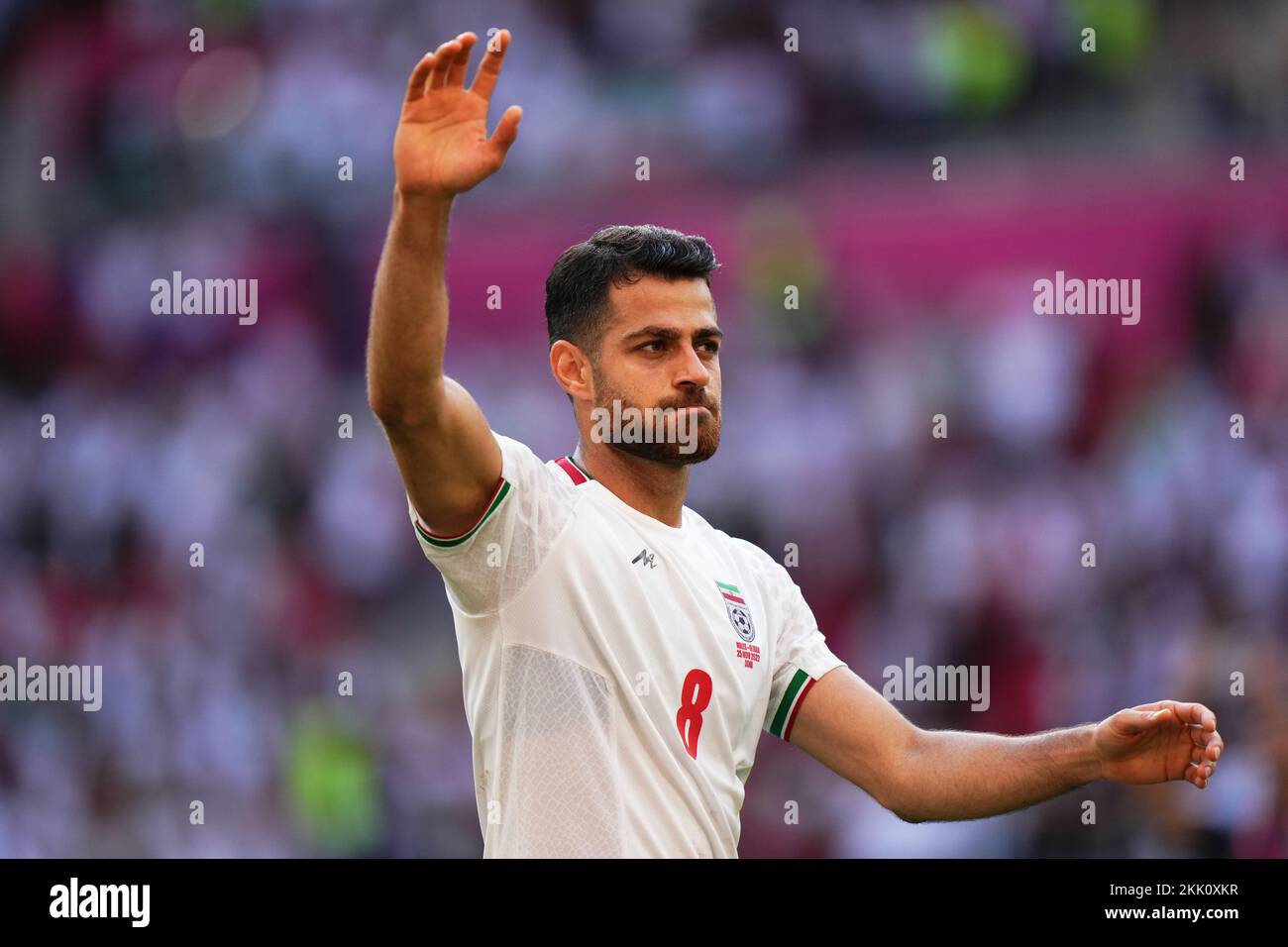 Al Rayyan, Qatar. 25th Nov, 2022. POURALIGANJI Morteza of Iran during ...