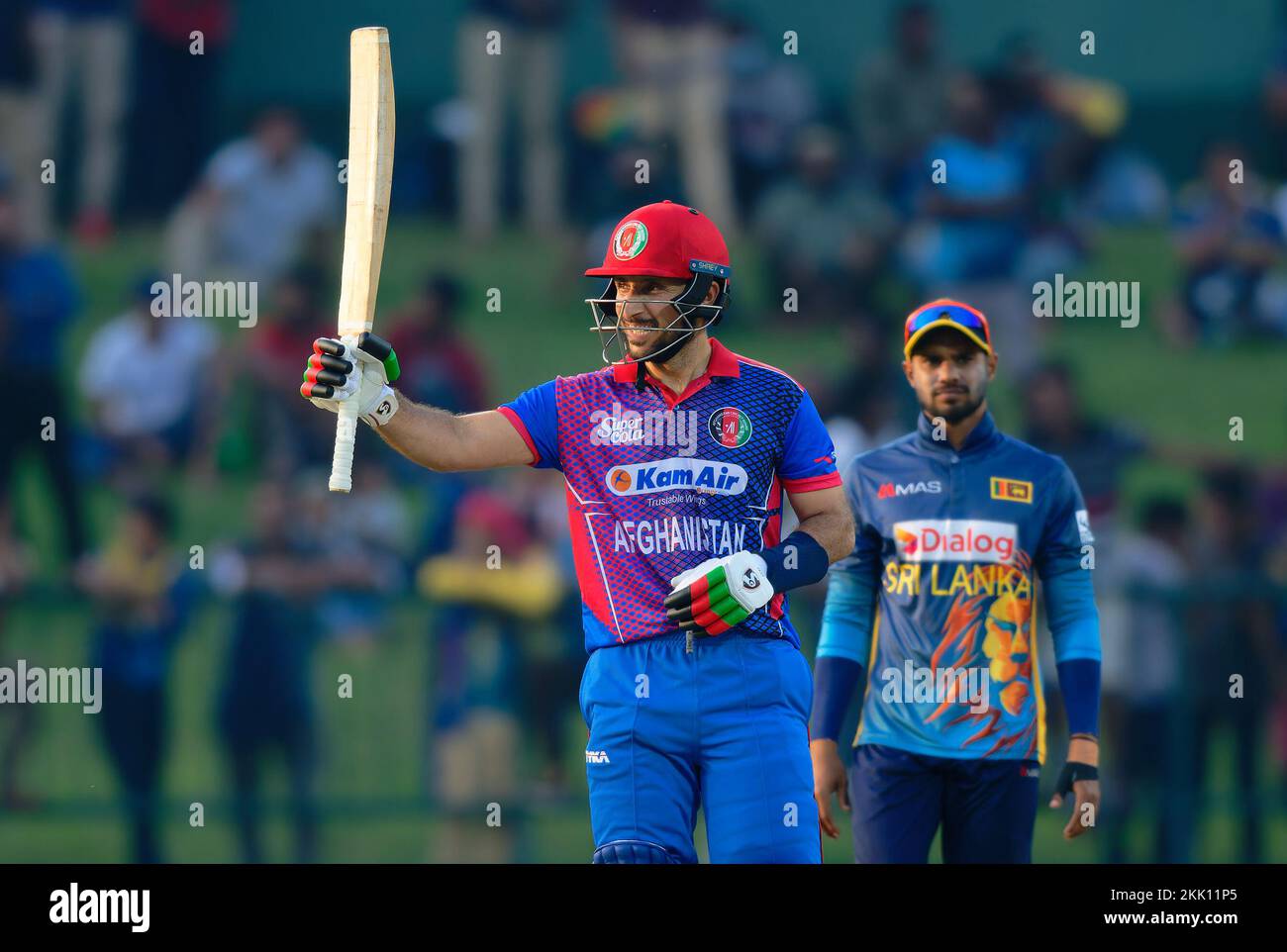 Kandy, Sri Lanka. 25th November 2022. Afghanistan's Rahmat Shah ...