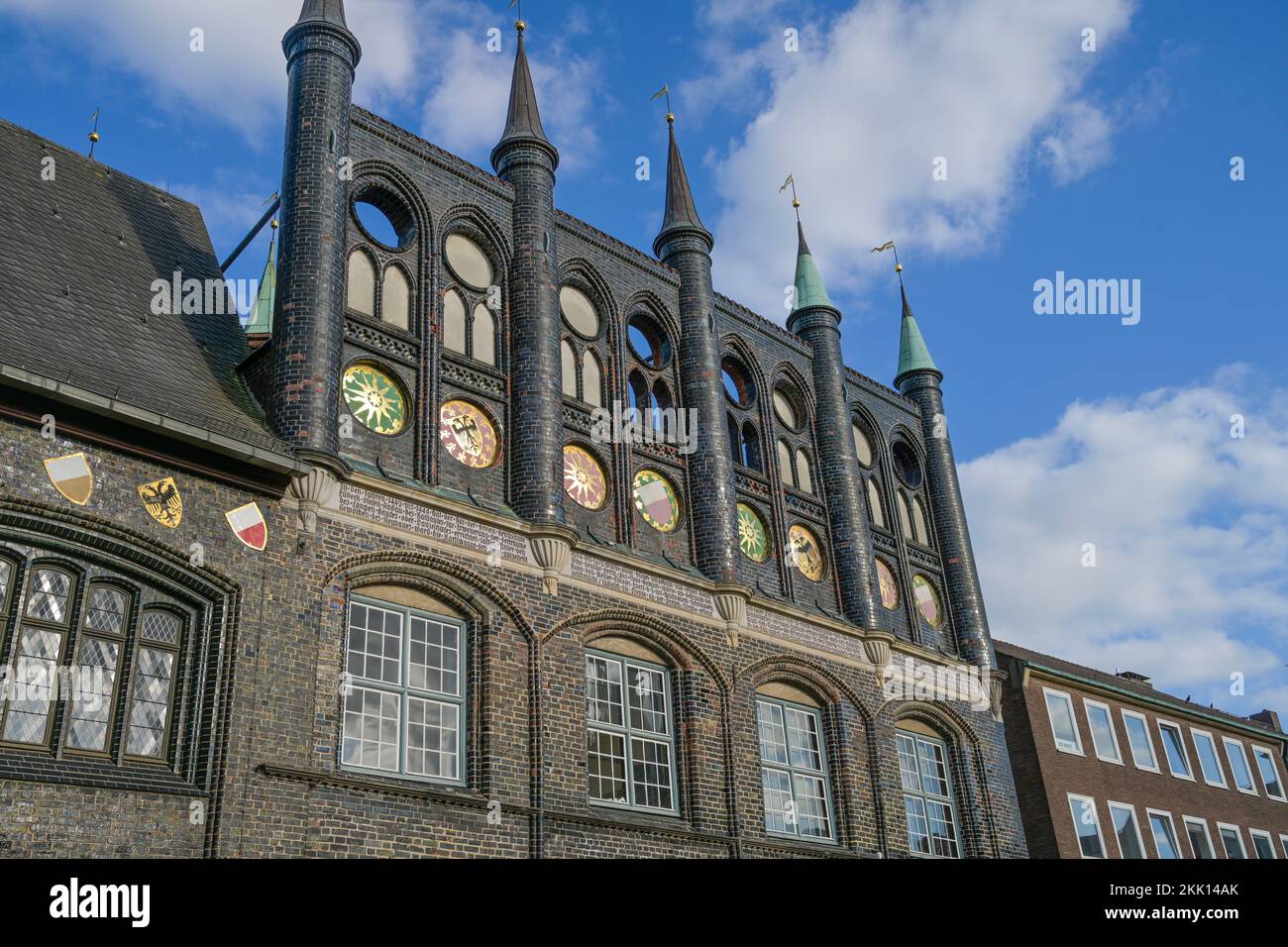 Neues Gemach, Rathaus, Markt, Lübeck, Schleswig-Holstein, Deutschland ...