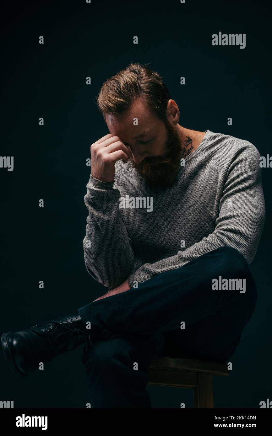 Black person shadow sad hi-res stock photography and images - Alamy