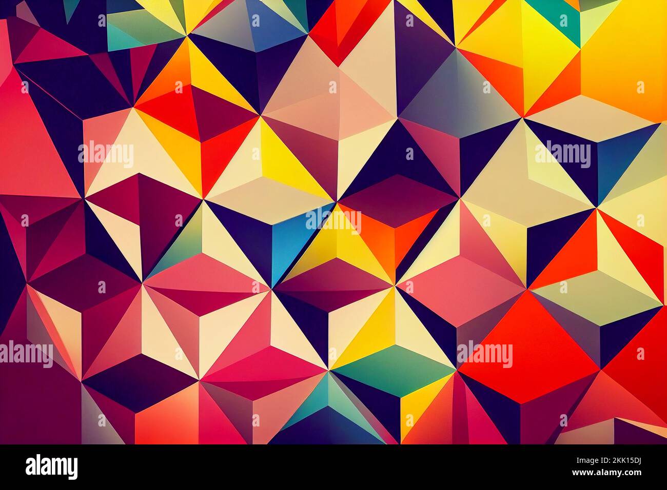 abstract 2d geometric background illustration Stock Photo - Alamy